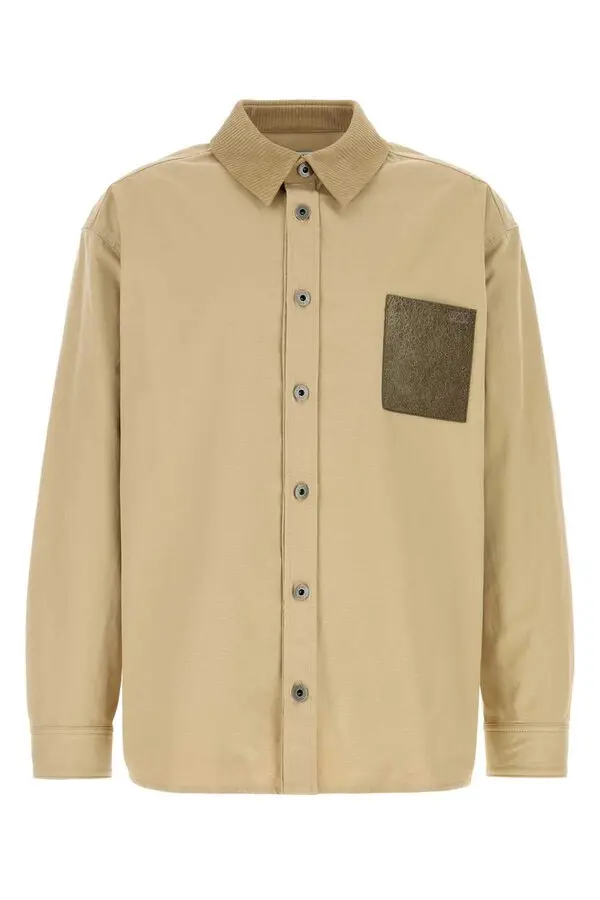 Loewe Beige Cotton Shirt - Brown