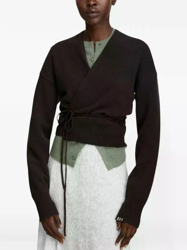 Extreme Cashmere Ella Wrap-design Cardigan