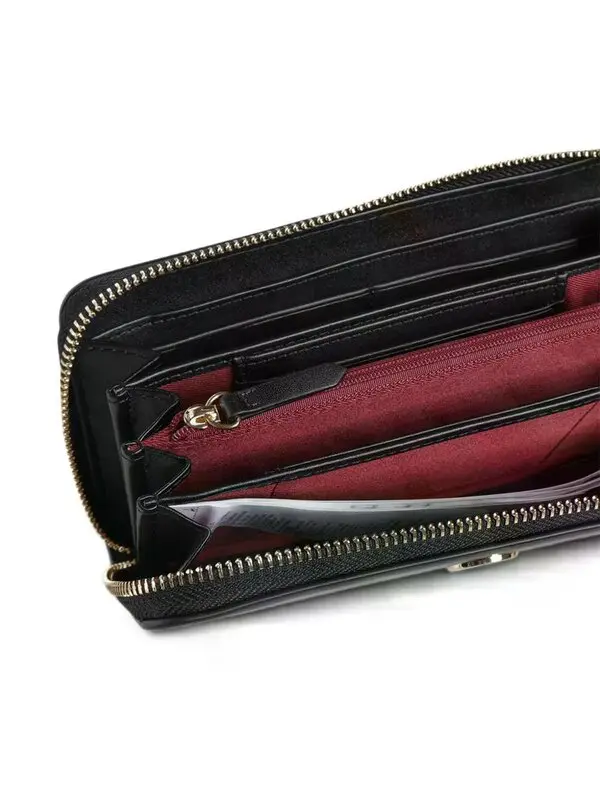 V°73 Logo-plaque Zip-around Wallet
