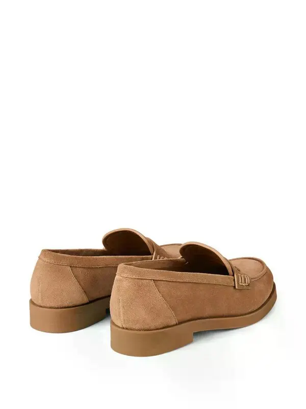 JIMMY CHOO Ivy Calf-suede Loafers