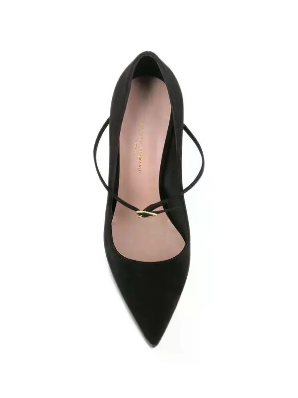 Jennifer Chamandi Lorenzo Suede Wedge Pumps - Black