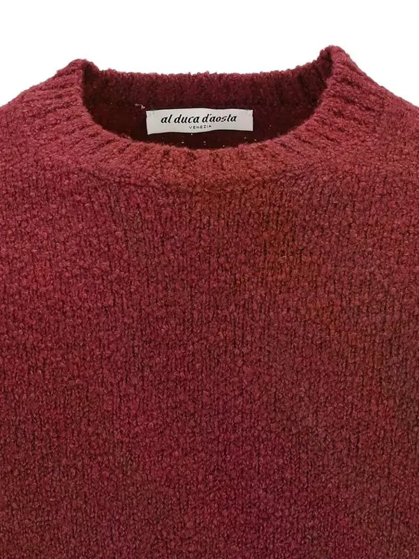 Al Duca D'aosta Bouclé-knit Crew-neck Sweater