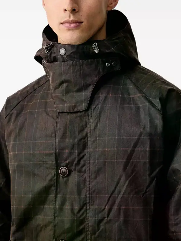 Barbour Check-pattern Hooded Jacket
