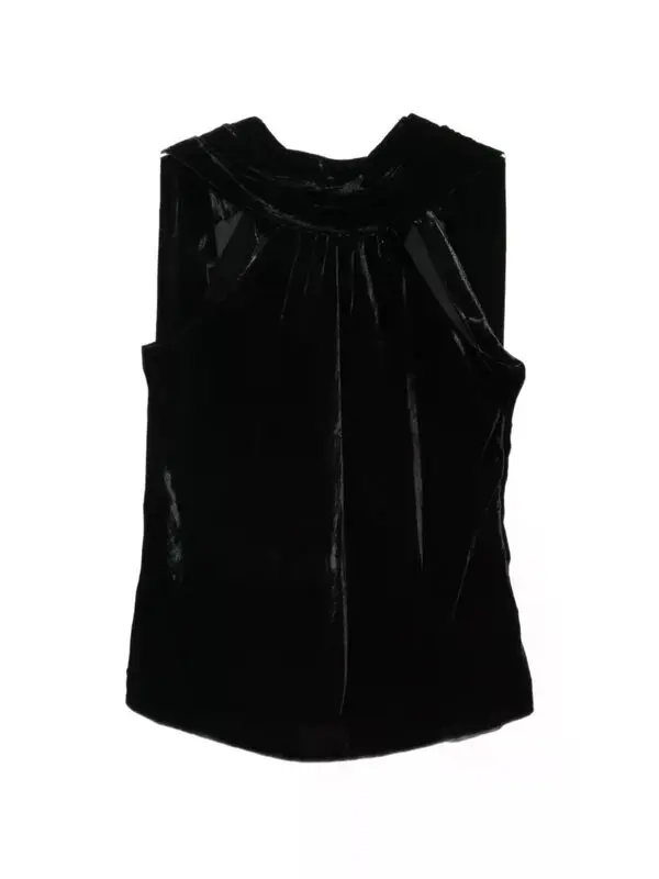 Simkhai Scarlett Velvet Top - Black