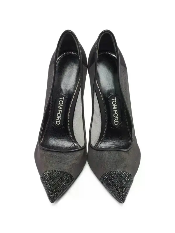 TOM FORD Glitter-detail Laced Heeled Pumps