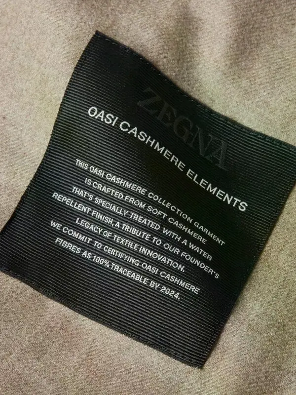 Zegna Light-taupe Mélange Oasi Cashmere Elements Car Coat