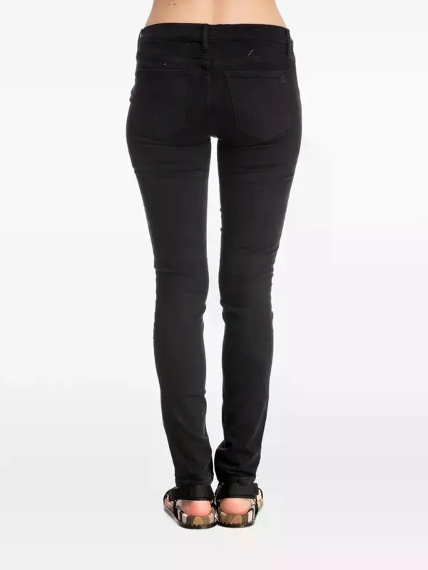Black Orchid Billie Zipper Distressed Jeans