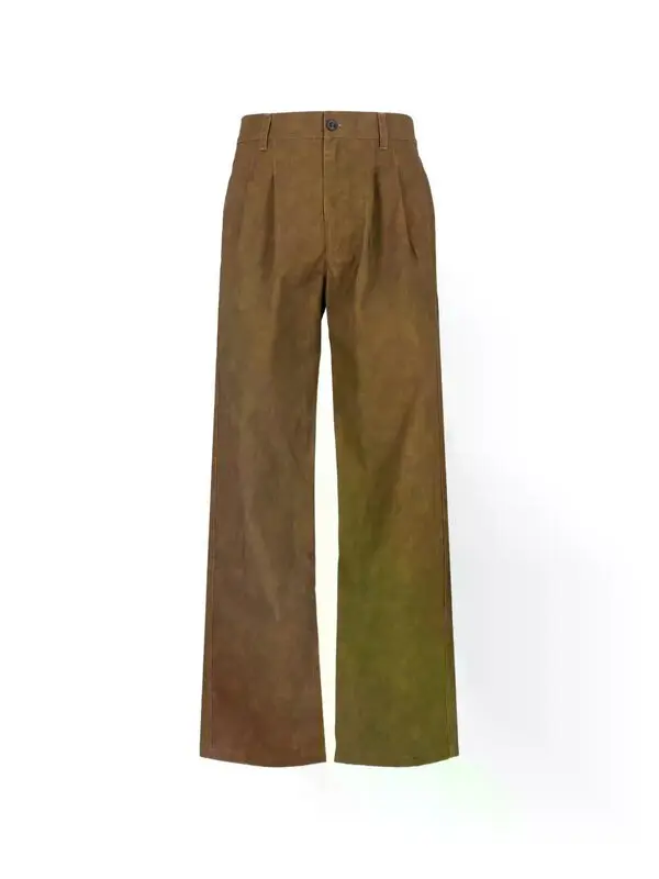 MARANT Yostin Pleated Straight-leg Trousers - Green