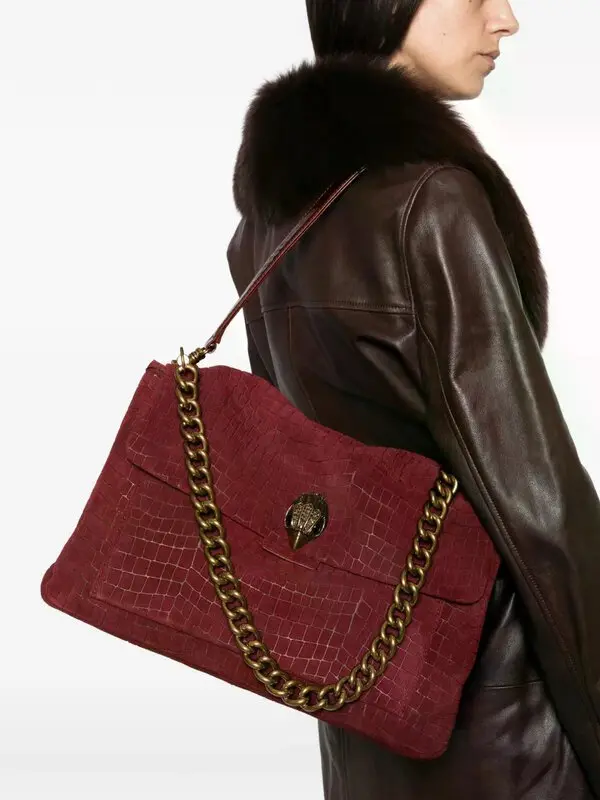 Kurt Geiger Xl Celia Crocodile-effect Shoulder Bag