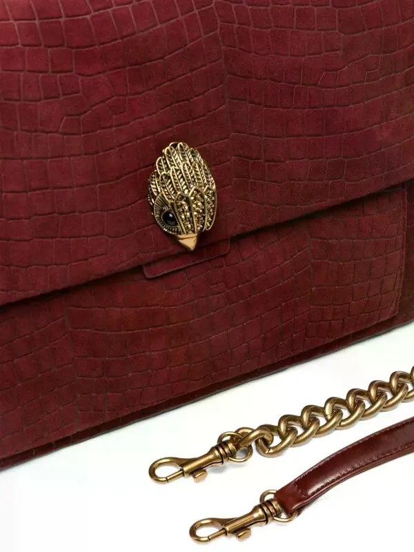Kurt Geiger Xl Celia Crocodile-effect Shoulder Bag
