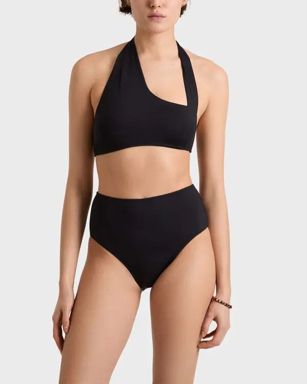 Vilebrequin Graphic Neckline Bikini Top Solid Swimwear Fania