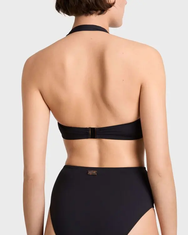 Vilebrequin Graphic Neckline Bikini Top Solid Swimwear Fania