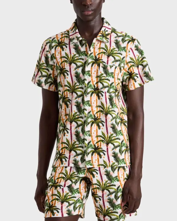 Vilebrequin Terry Bowling Shirt Brazil Jungle Shirt Charli