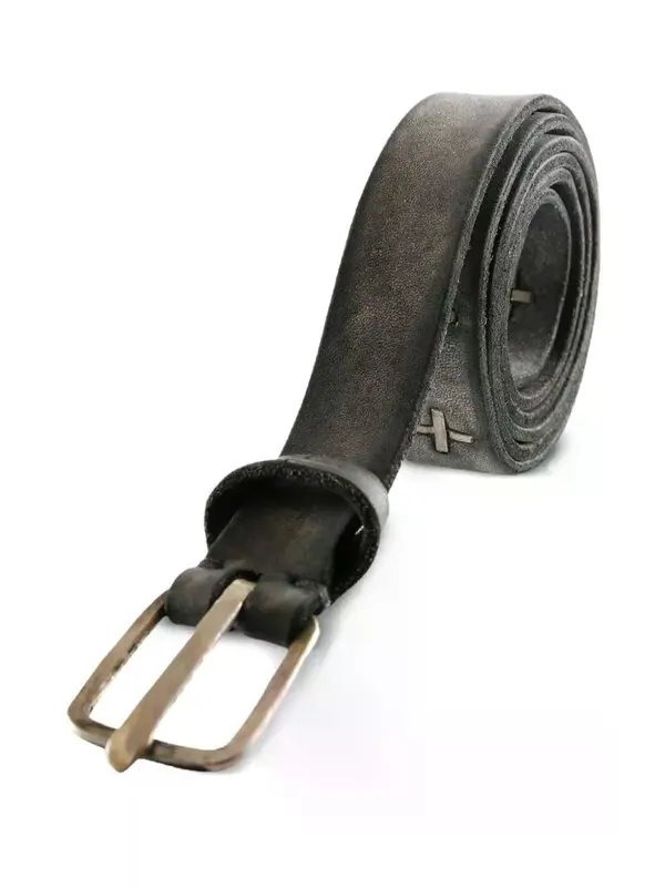 MA+ Cross-embellished Belt - Grey