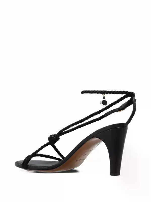 NEOUS Garnet Pearl-detail Sandals - Black