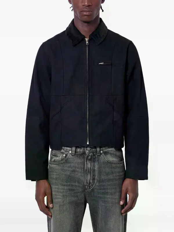 Vetements Corduroy-collar Zip-up Jacket