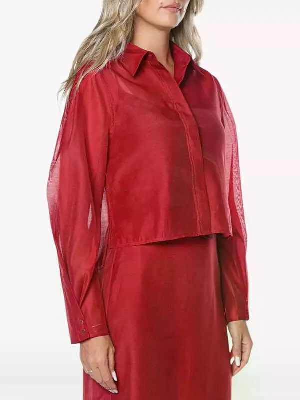 Ted Baker London Tilliia Cropped Organza Shirt