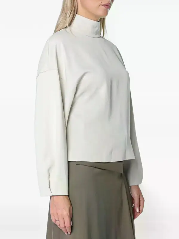 DRYKORN High-neck Back-slit Blouse