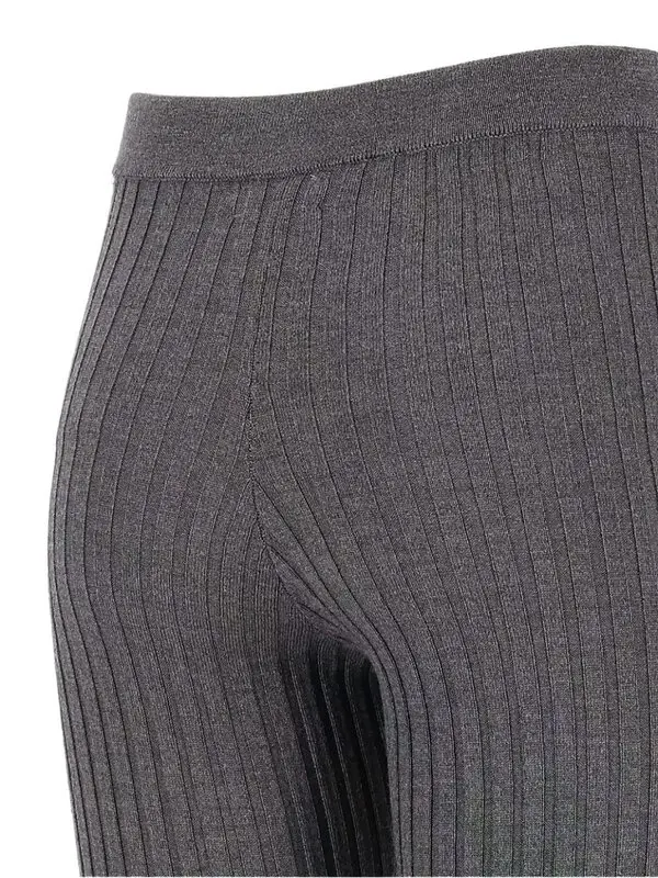 Mauro Grifoni Ribbed-knit Wool Leggings