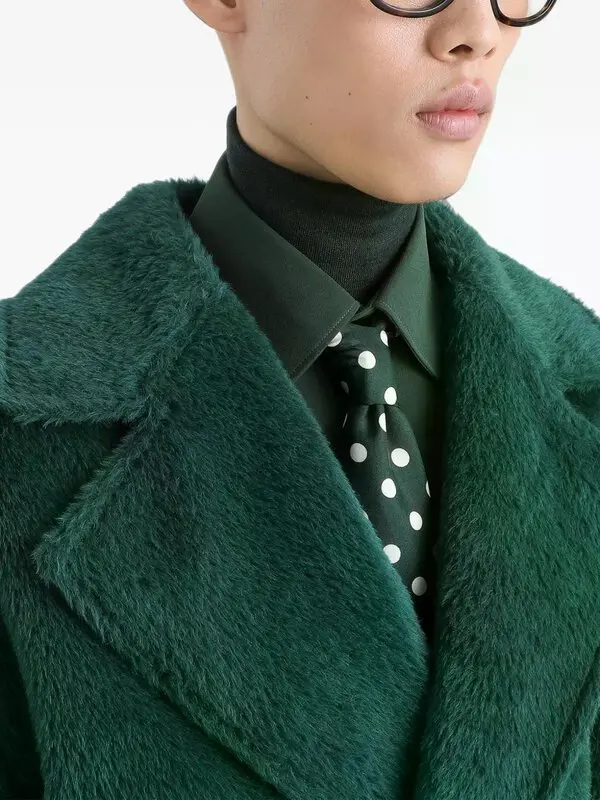 Dolce & Gabbana Single-breasted Alpaca Coat - Green