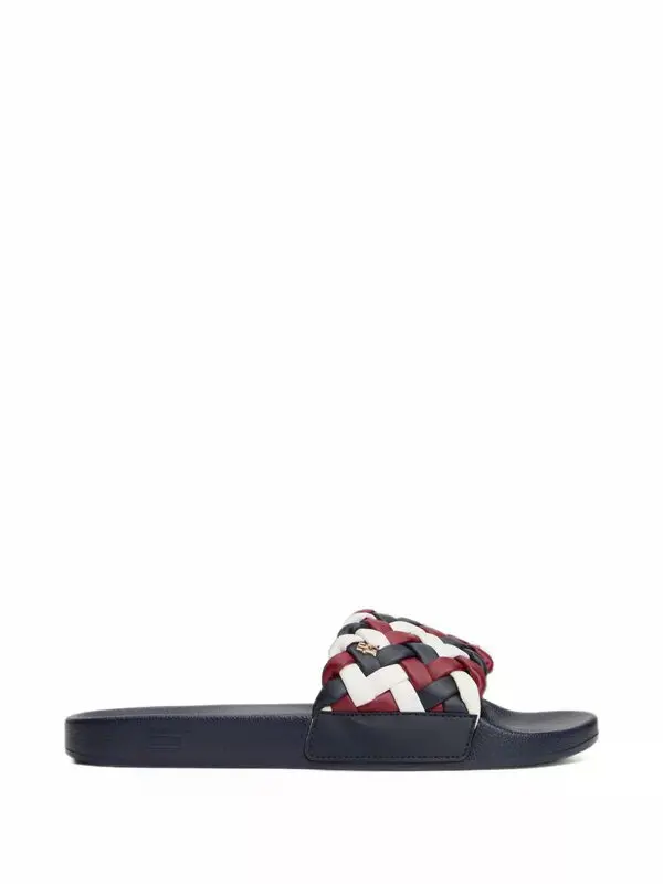 Tommy Hilfiger Braided Slides - Blue