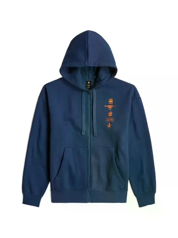 G-star Raw Graphic-print Zip-up Hoodie