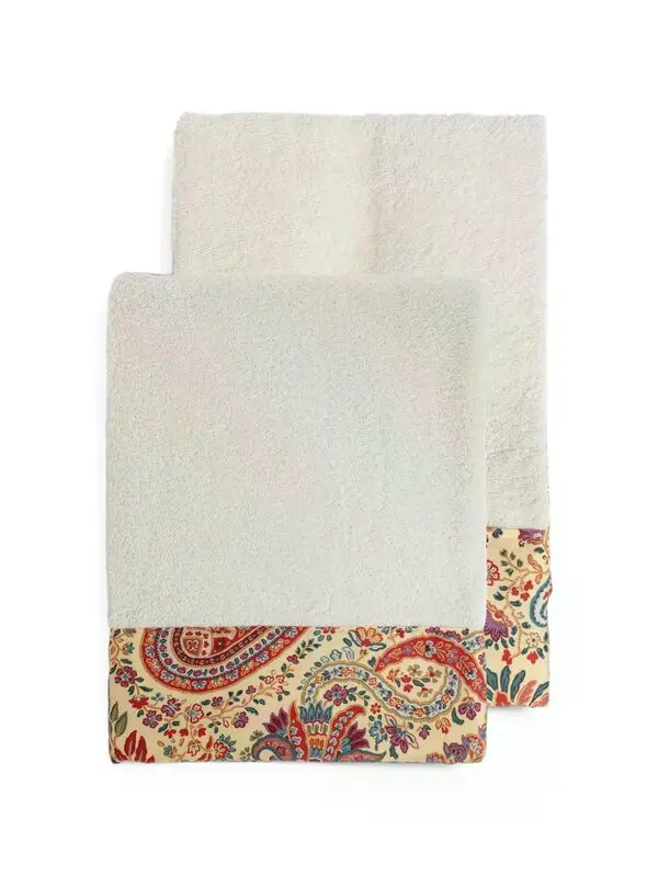 Etro Paisley-print Cotton Towels