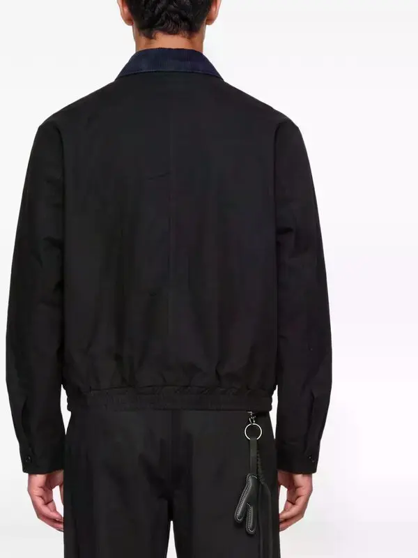 SONG FOR THE MUTE Badge-embellished Corduroy-collar Jacket