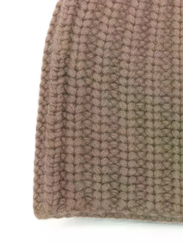 LISKA Chunky-knit Cashmere Beanie Hat