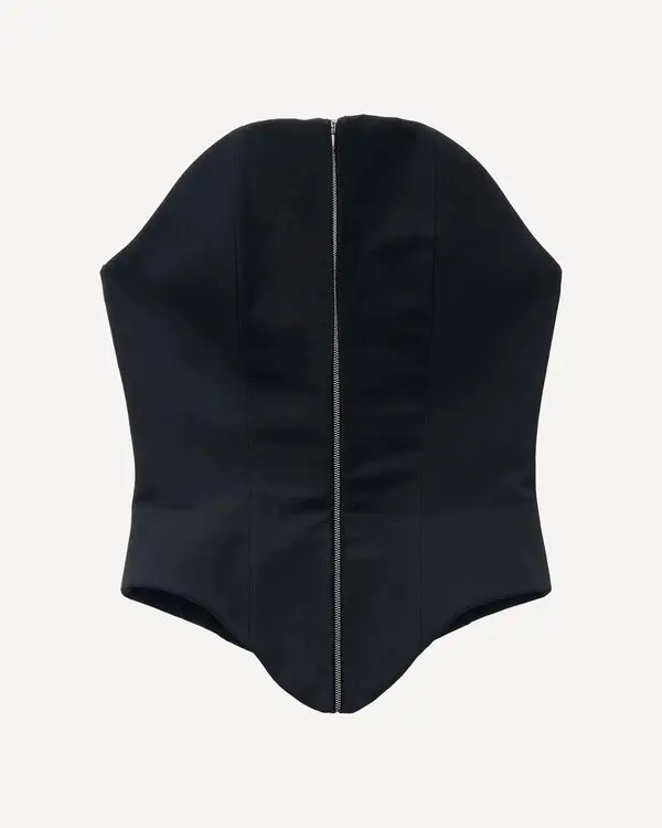 Alexander McQueen Wool Corset With Zip