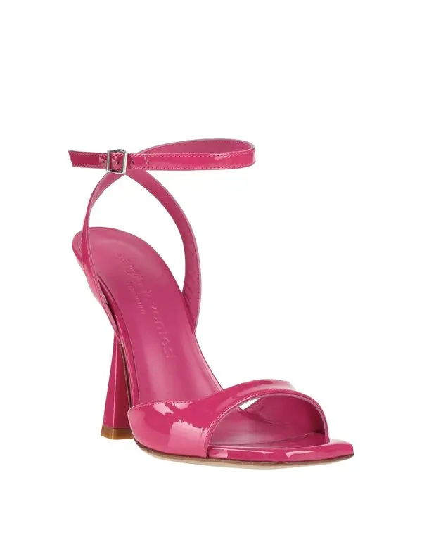 SERGIO LEVANTESI Sandals Azure Size Leather - Fuchsia