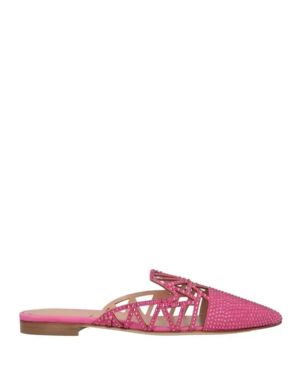 Alberta Ferretti Mules & Clogs Fuchsia Size Leather