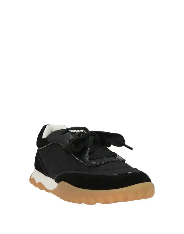 Pinko Sneakers Blush Size Leather, Textile Fibers - Black