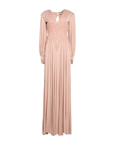 Elisabetta Franchi Red Carpet Maxi Dress Blush Size Cupro, Elastane, Polyamide, Viscose, Cotton - Pink