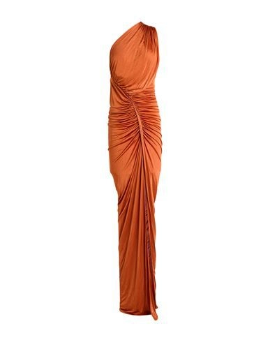 Rick Owens Maxi Dress Size Viscose - Rust