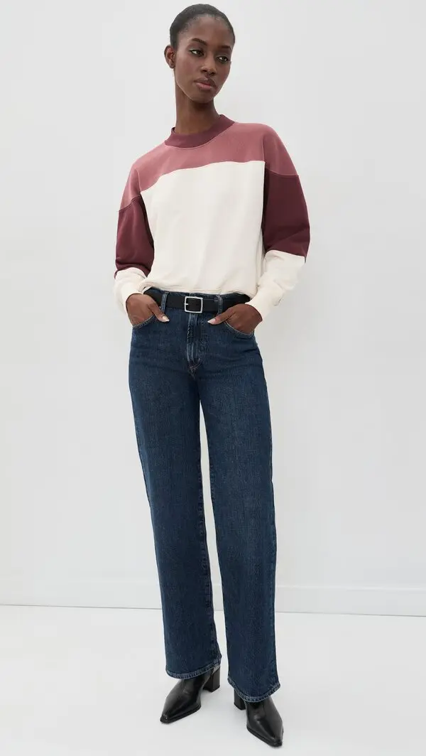 Rag & Bone The Everyday Terry Seamed Sweatshirt