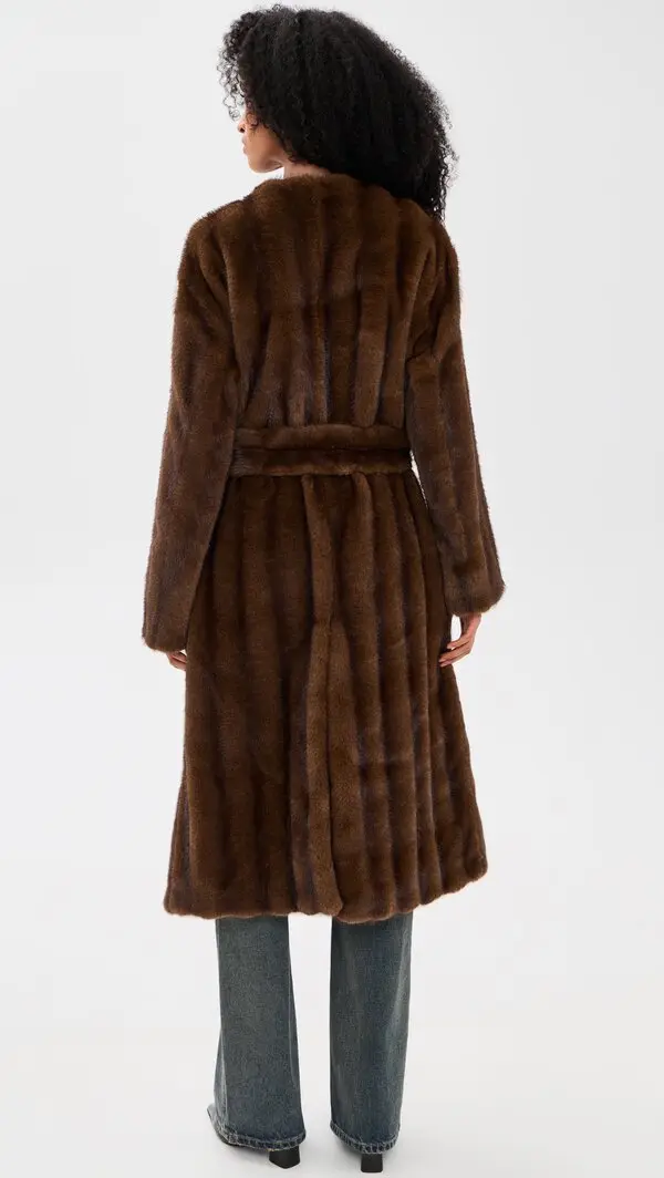 STAND STUDIO Miranda Faux Fur Coat