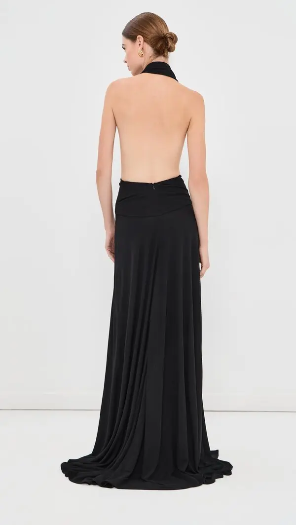 Casablanca Draped Jersey Dress