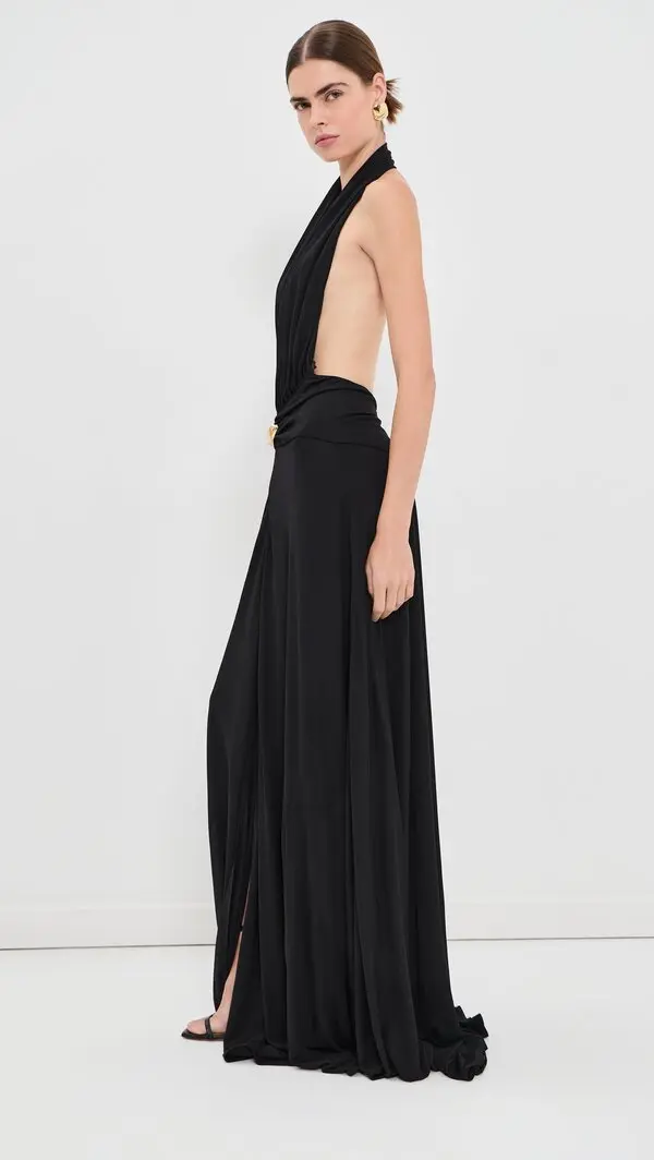 Casablanca Draped Jersey Dress