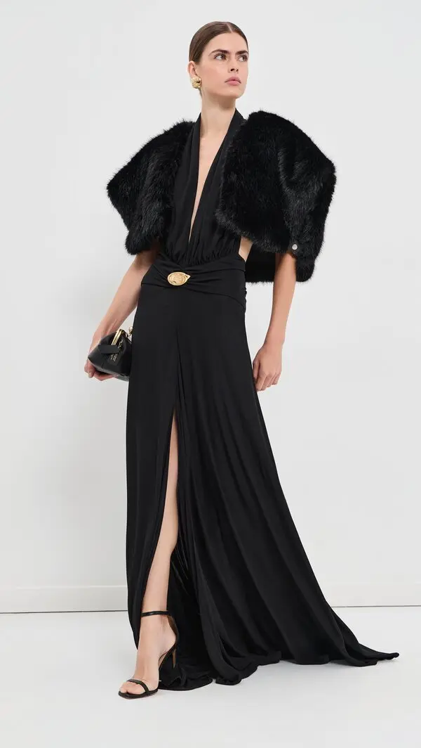 Casablanca Draped Jersey Dress