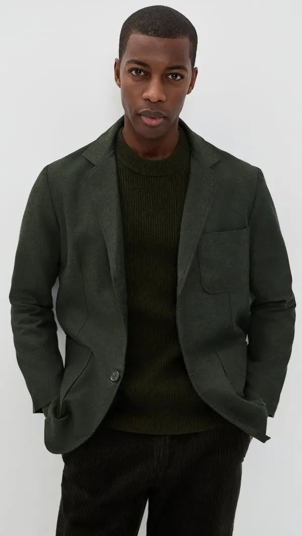 Universal Works Recycled It Tweed 2 Button Blazer