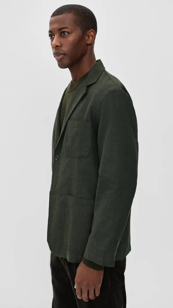 Universal Works Recycled It Tweed 2 Button Blazer