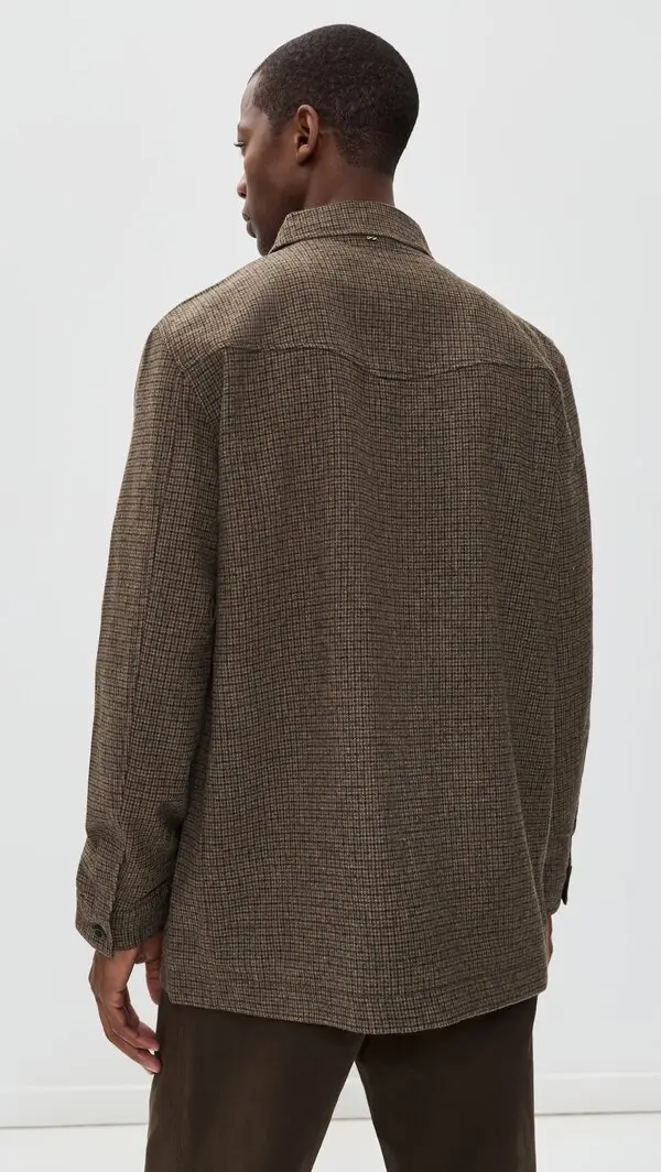 Billy Reid Houndstooth Bennet Overcoat
