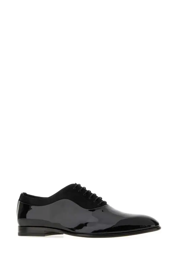 Dolce & Gabbana Leather And Satin Lace-up Shoes