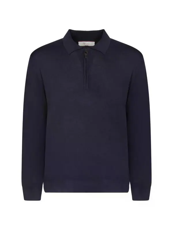 Canali Quarter-zip Polo-collar Sweater
