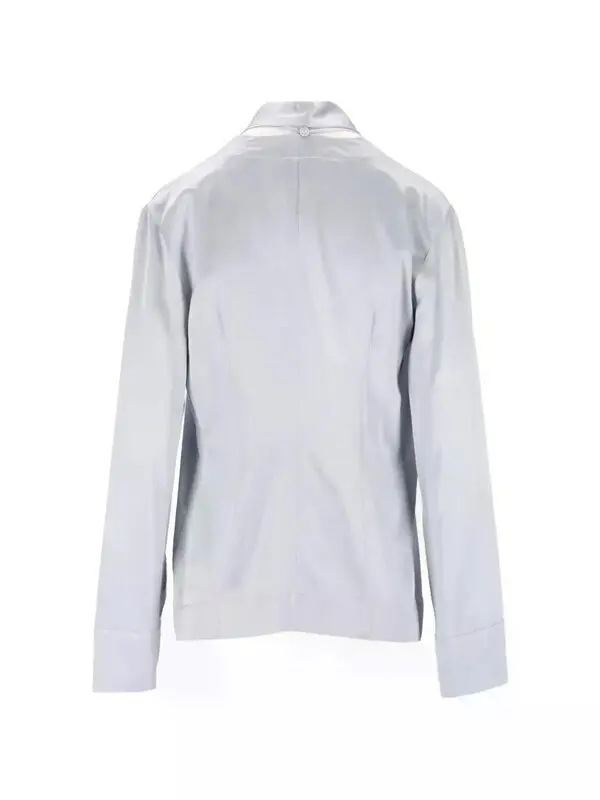 FORTE_FORTE Fringed Silk-satin Blouse