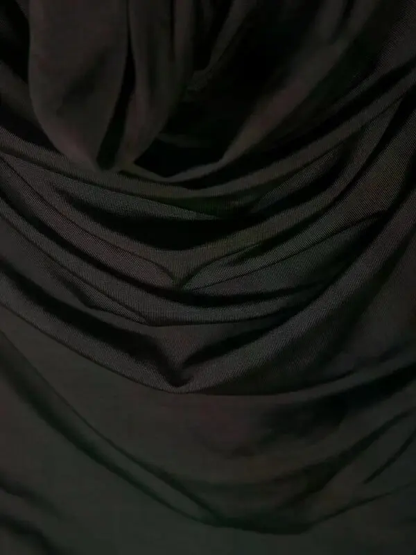Amen Draped Epaulette-detail Mini Dress