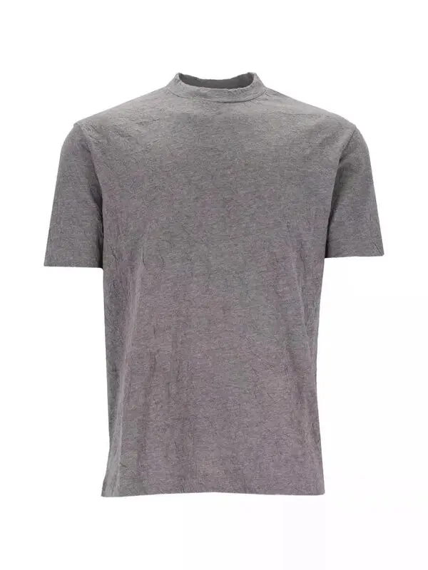 Mauro Grifoni Crinkled-effect Mock-neck T-shirt