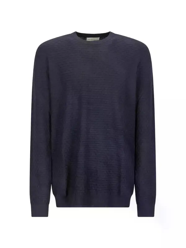 GOES BOTANICAL Check-pattern Sweater - Blue