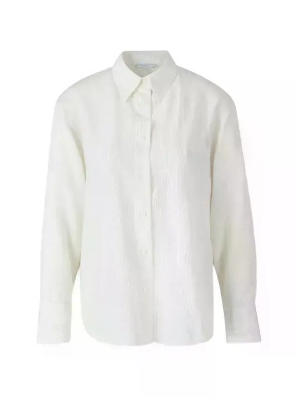 Peserico Pinstripe-print Bead-embellished Shirt